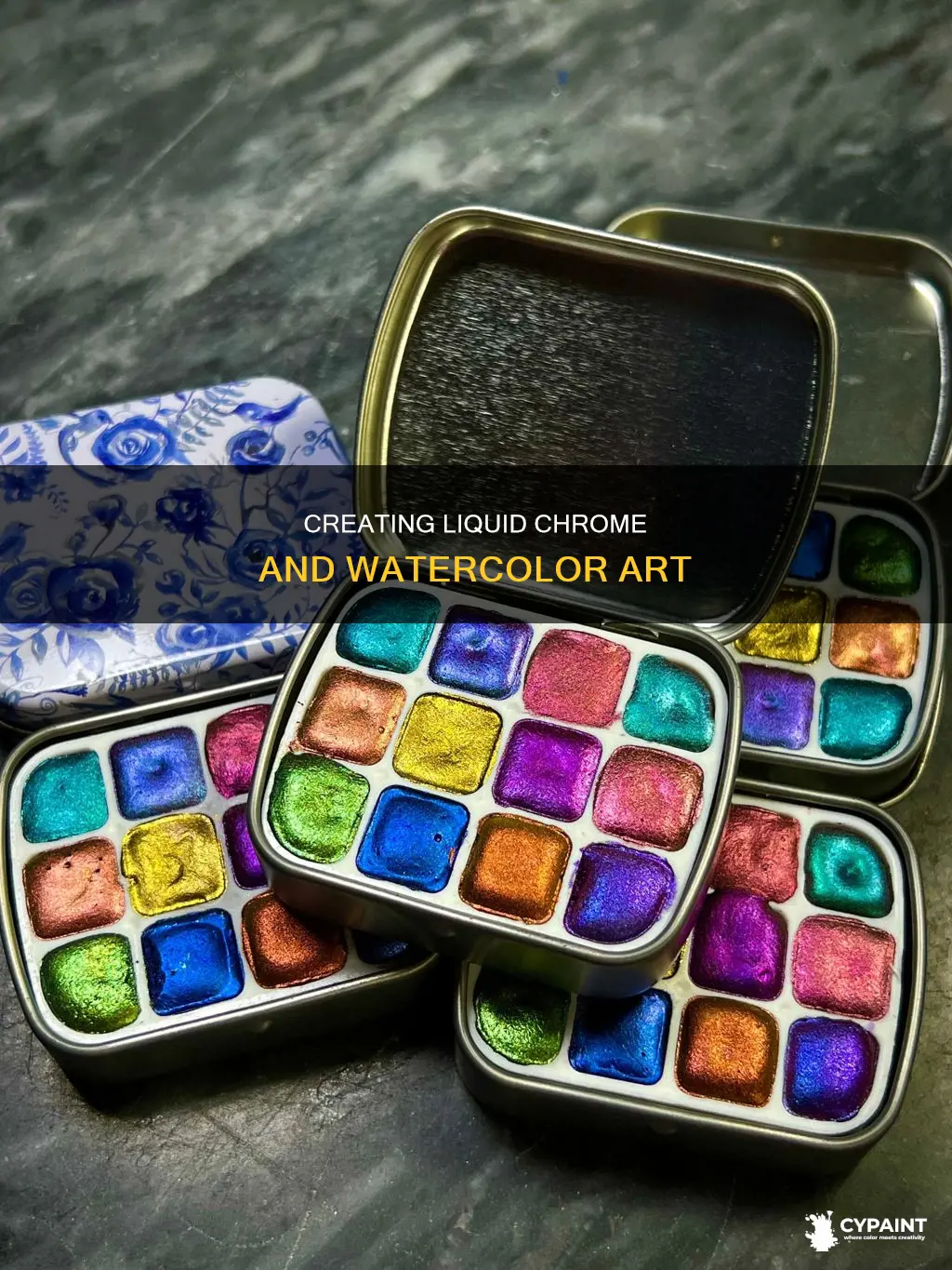 Creating Liquid Chrome And Watercolor Art | CyPaint