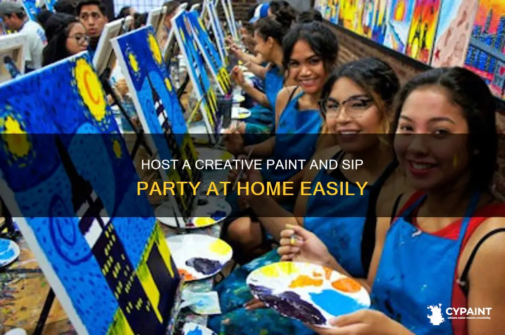 Host A Creative Paint And Sip Party At Home Easily | CyPaint