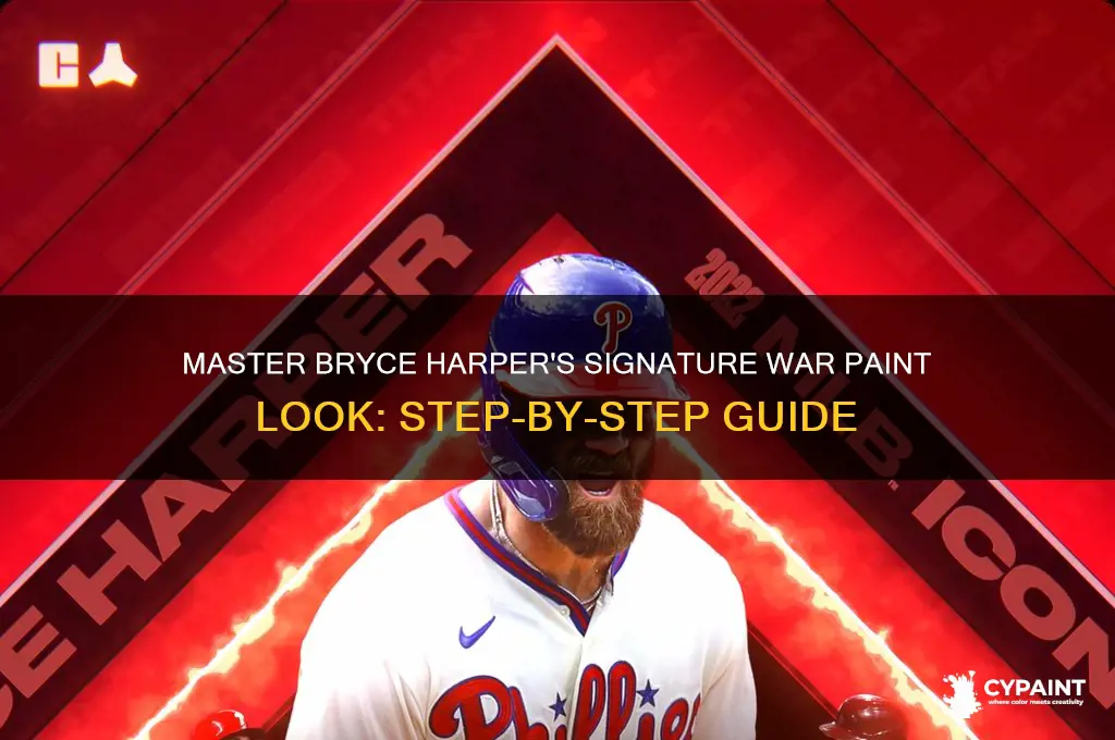 Master Bryce Harper's Signature War Paint Look: Step-By-Step Guide ...