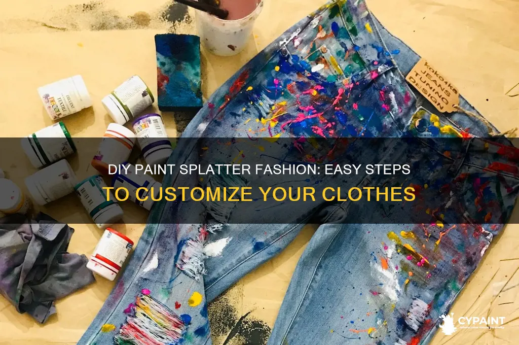Diy Paint Splatter Fashion: Easy Steps To Customize Your Clothes | CyPaint