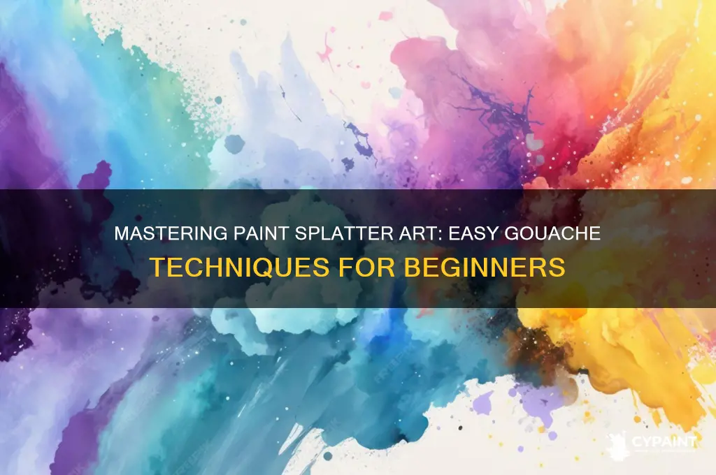 Mastering Paint Splatter Art: Easy Gouache Techniques For Beginners ...