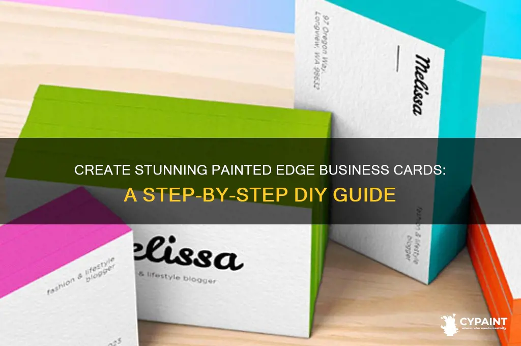 Create Stunning Painted Edge Business Cards: A Step-By-Step Diy Guide ...
