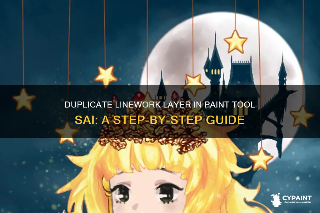 Duplicate Linework Layer In Paint Tool Sai: A Step-By-Step Guide | CyPaint