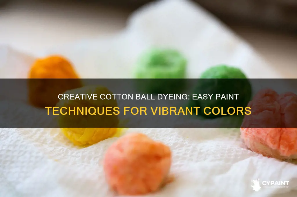 Creative Cotton Ball Dyeing: Easy Paint Techniques For Vibrant Colors ...