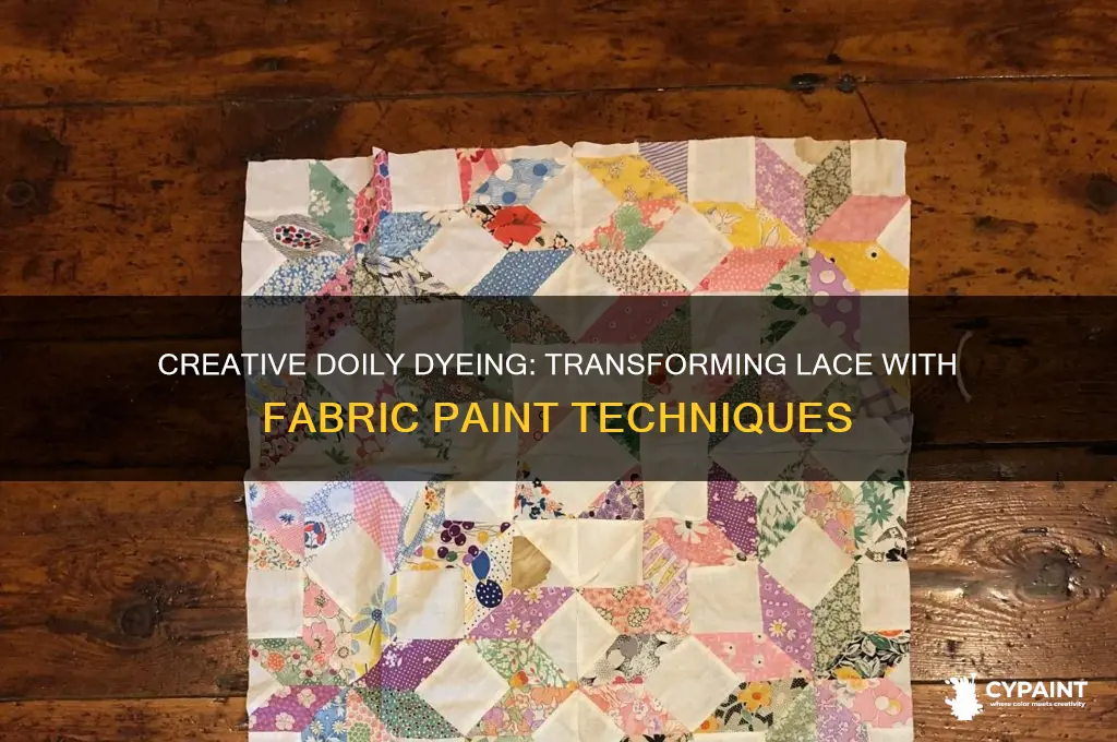 Creative Doily Dyeing: Transforming Lace With Fabric Paint Techniques ...