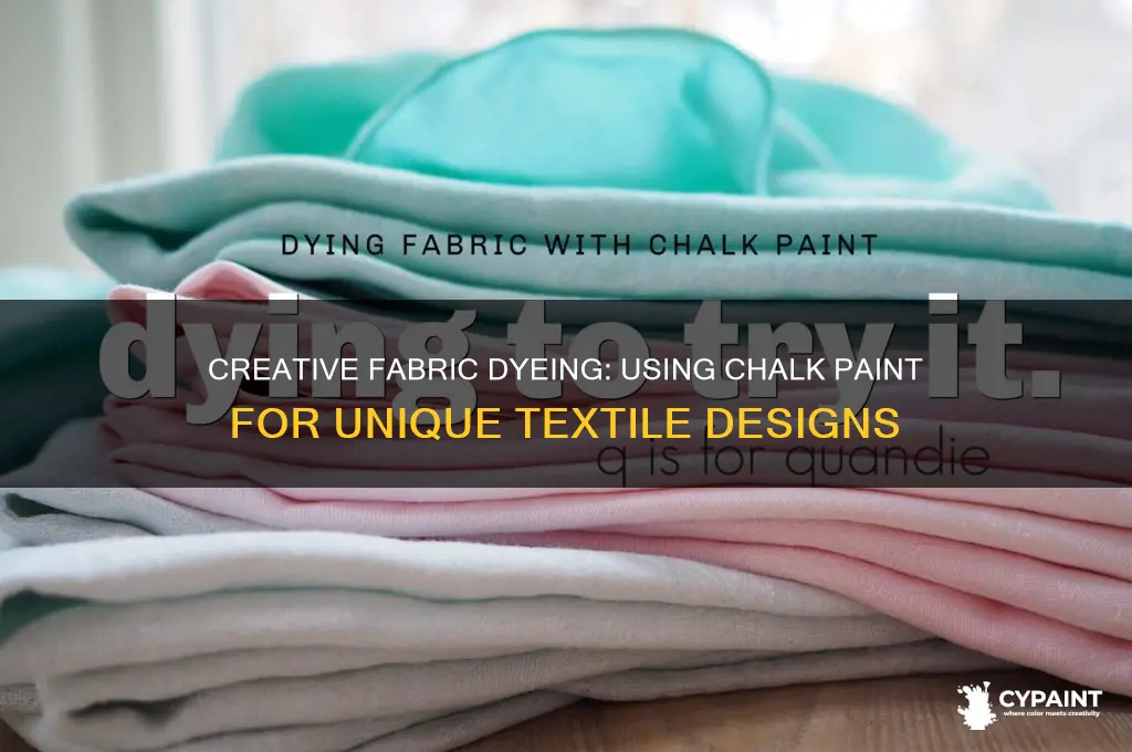 Creative Fabric Dyeing: Using Chalk Paint For Unique Textile Designs ...