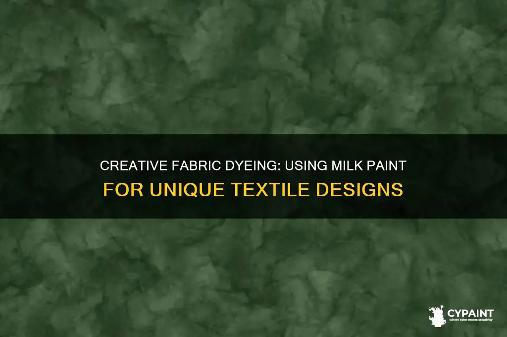 Creative Fabric Dyeing: Using Milk Paint For Unique Textile Designs ...