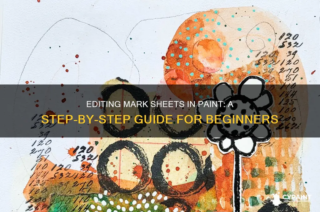 Editing Mark Sheets In Paint: A Step-By-Step Guide For Beginners | CyPaint