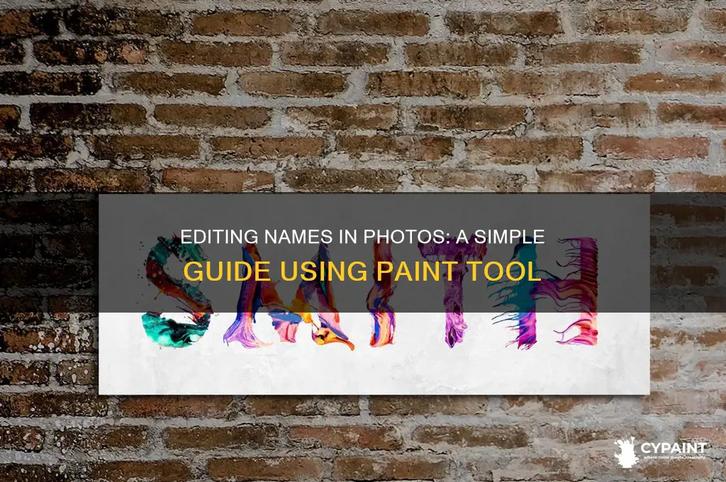 Editing Names In Photos: A Simple Guide Using Paint Tool | CyPaint