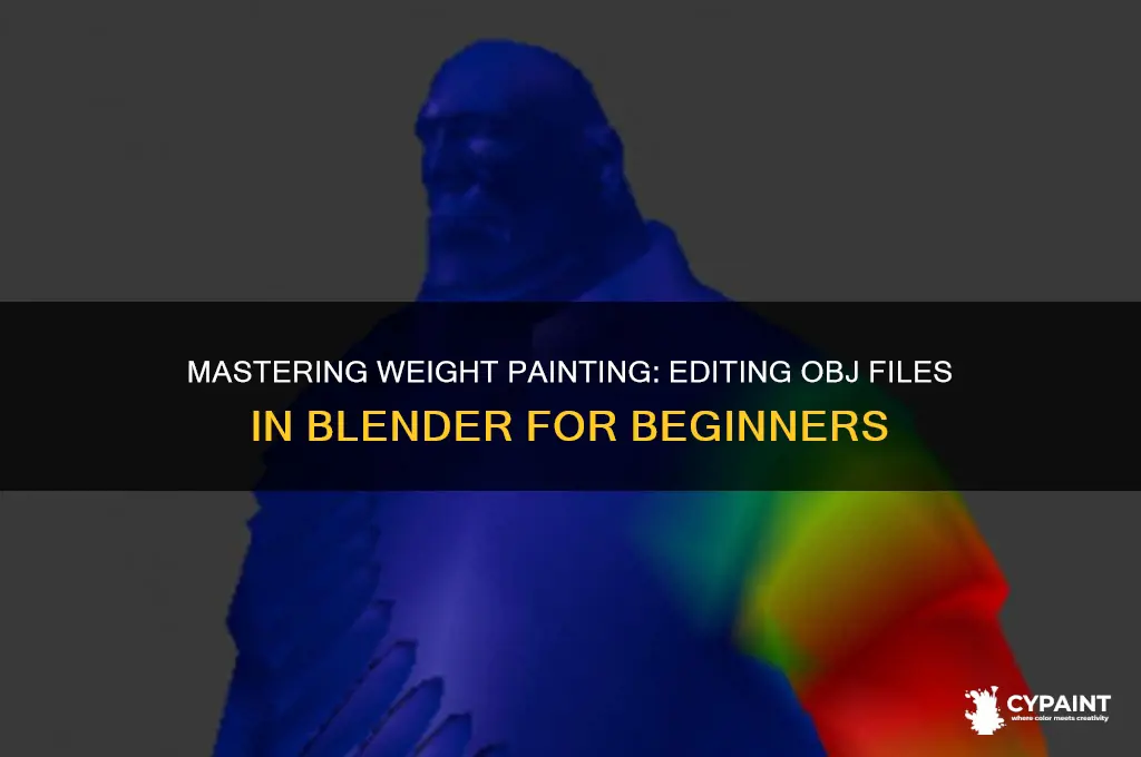 Mastering Weight Painting: Editing Obj Files In Blender For Beginners ...