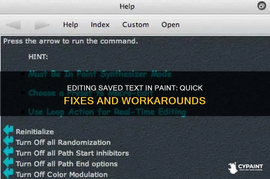 Editing Saved Text In Paint: Quick Fixes And Workarounds | CyPaint