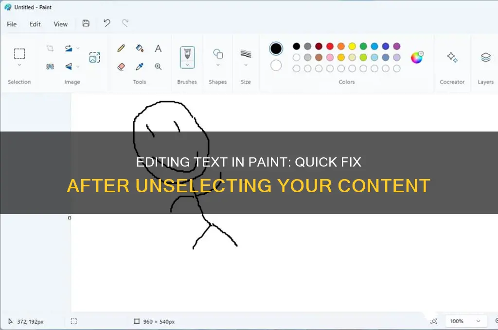 Editing Text In Paint: Quick Fix After Unselecting Your Content | CyPaint