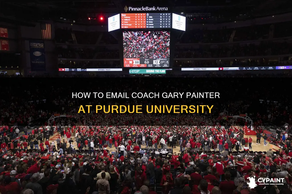 How To Email Coach Gary Painter At Purdue University | CyPaint