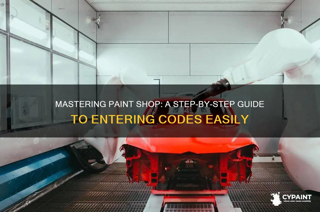 Mastering Paint Shop: A Step-By-Step Guide To Entering Codes Easily ...