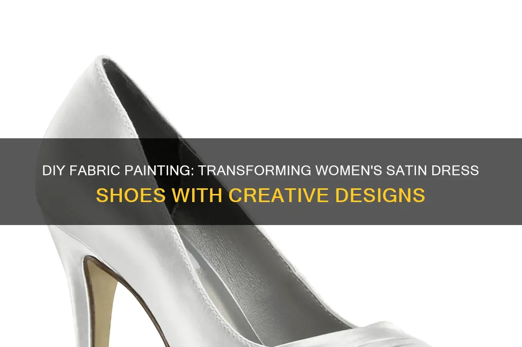 Diy Fabric Painting: Transforming Women's Satin Dress Shoes With ...