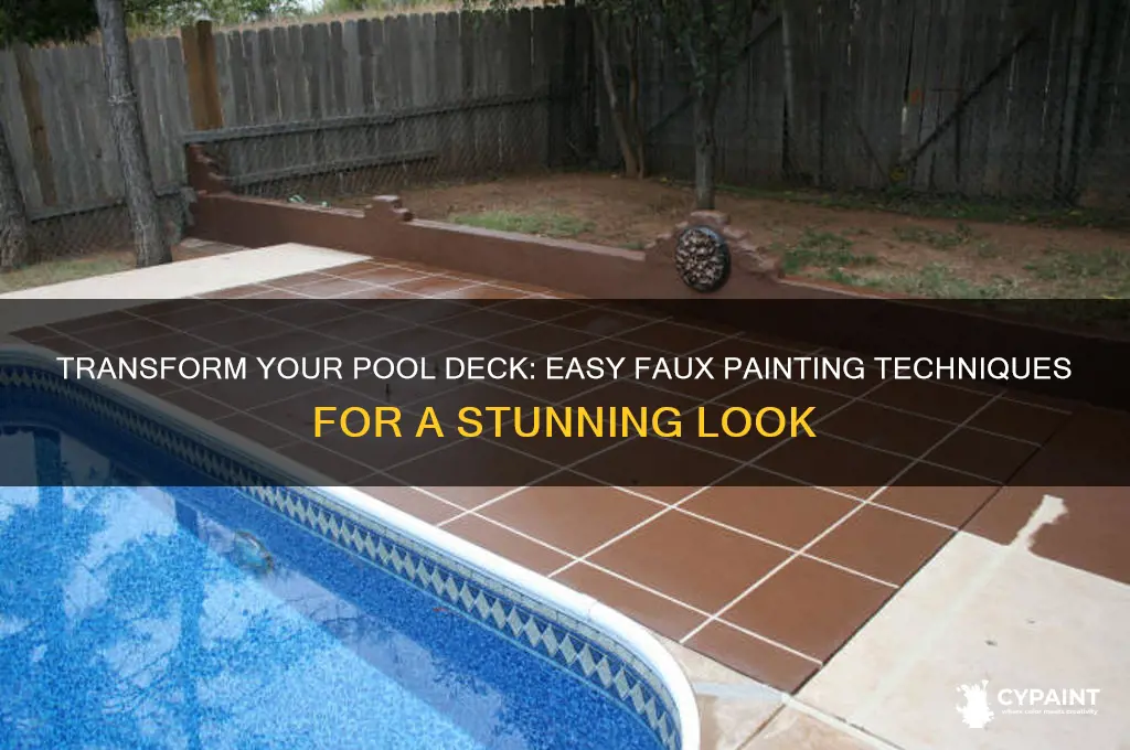 Transform Your Pool Deck: Easy Faux Painting Techniques For A Stunning ...