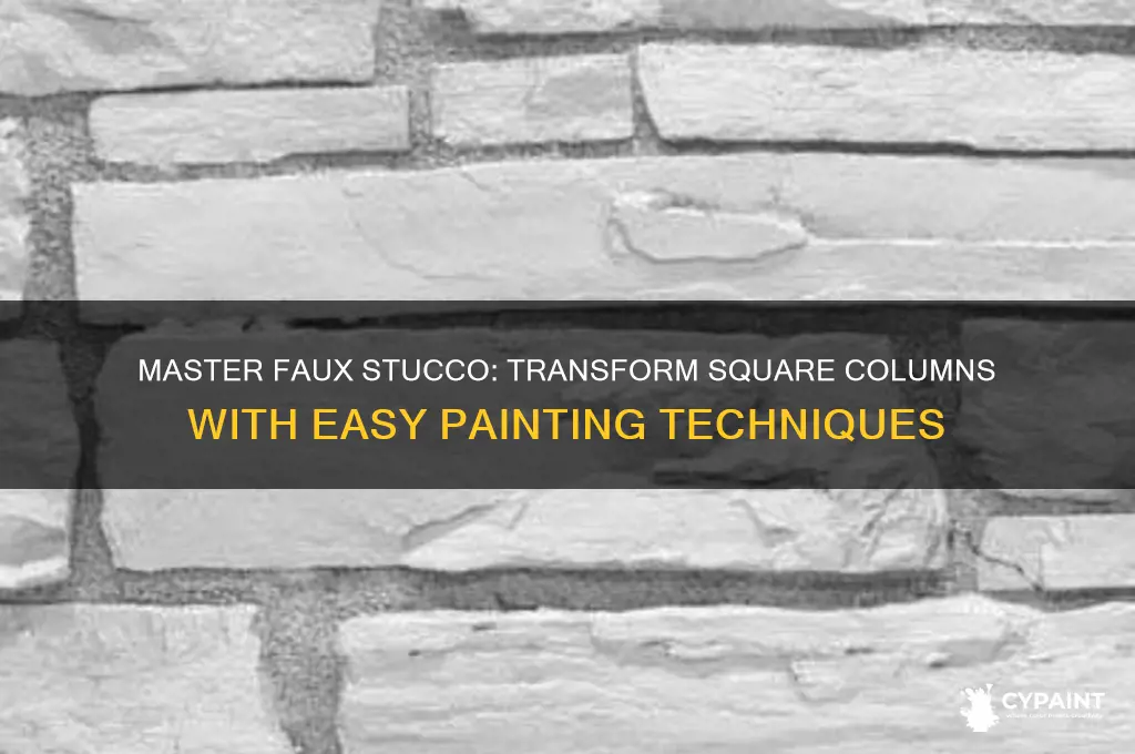 Master Faux Stucco: Transform Square Columns With Easy Painting ...