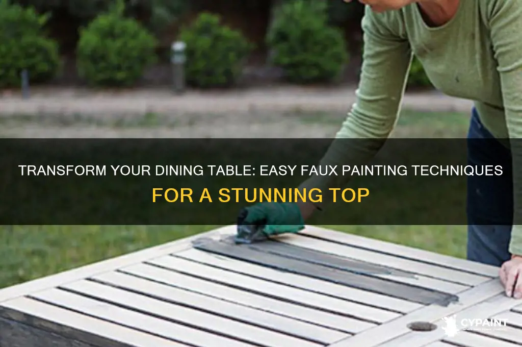 Transform Your Dining Table: Easy Faux Painting Techniques For A ...