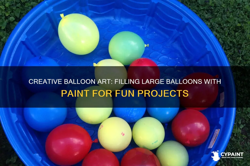 Creative Balloon Art: Filling Large Balloons With Paint For Fun ...