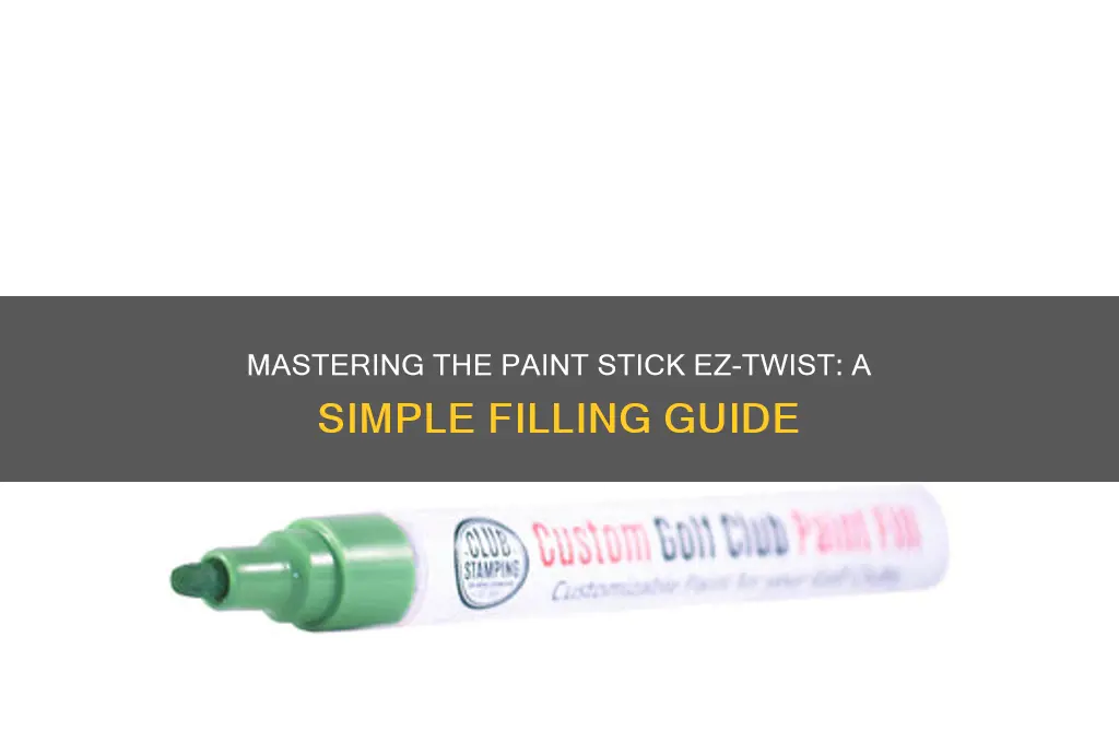 Mastering The Paint Stick Ez-Twist: A Simple Filling Guide | CyPaint