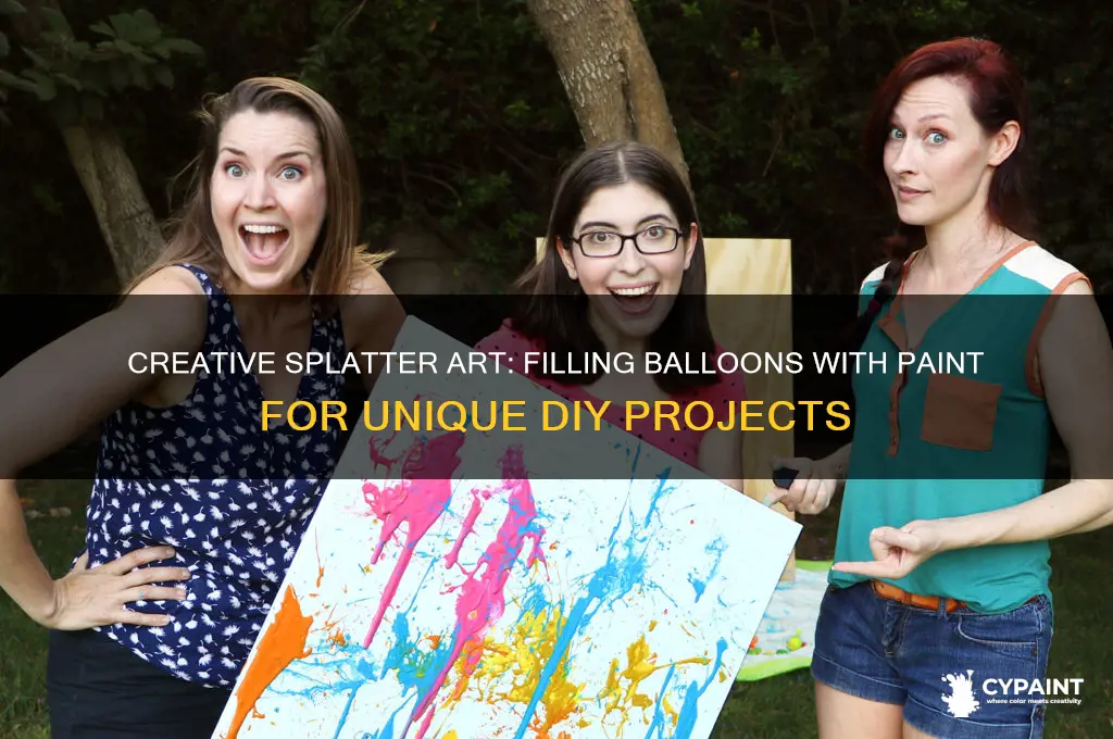 Creative Splatter Art: Filling Balloons With Paint For Unique Diy ...