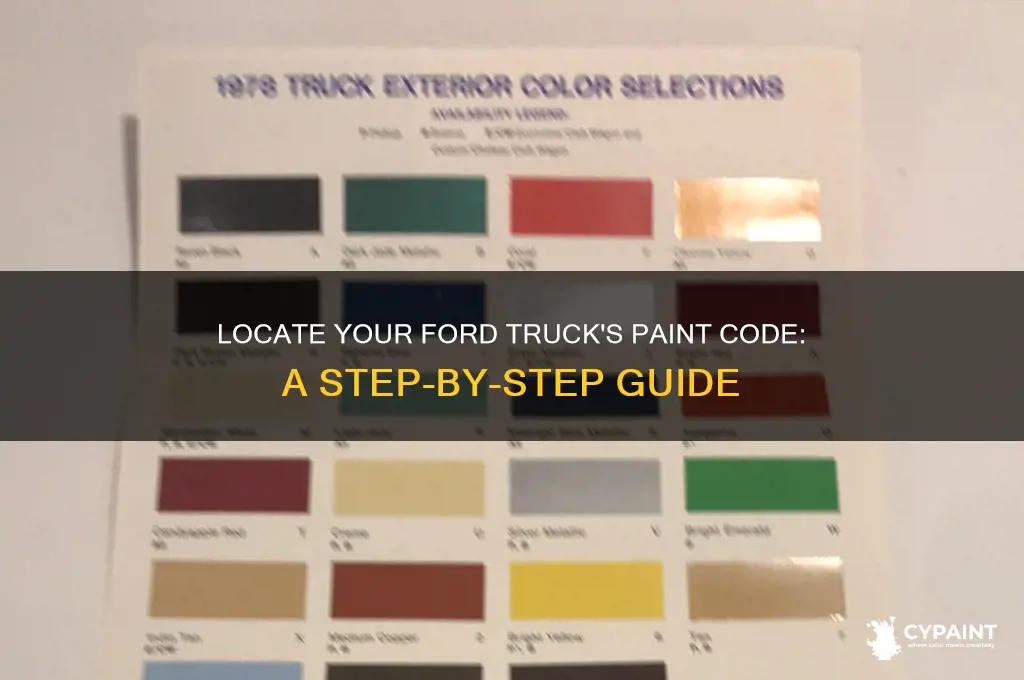 Locate Your Ford Truck's Paint Code: A Step-By-Step Guide | CyPaint