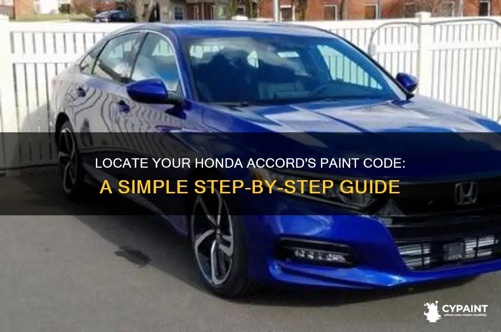 Locate Your Honda Accord's Paint Code: A Simple Step-By-Step Guide ...