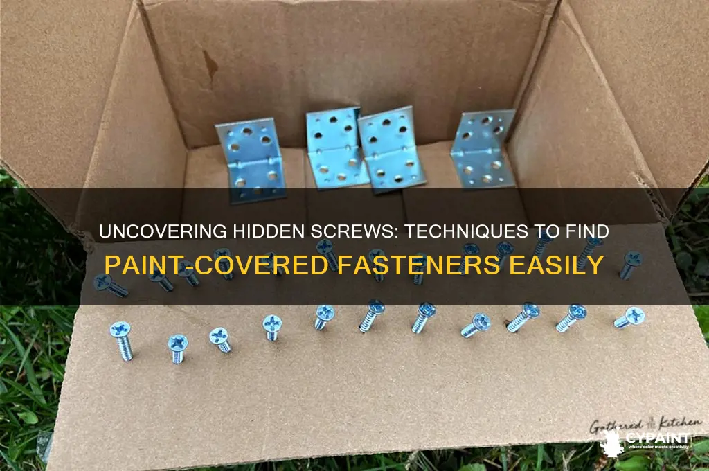 Uncovering Hidden Screws: Techniques To Find Paint-Covered Fasteners ...