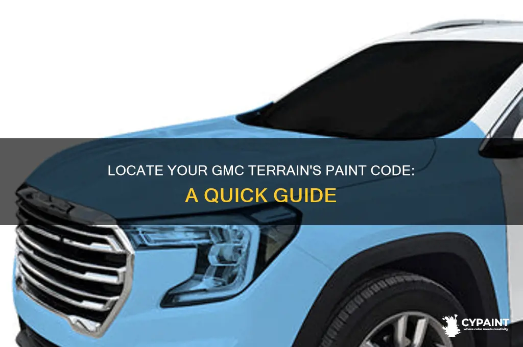 Locate Your Gmc Terrain's Paint Code: A Quick Guide | CyPaint