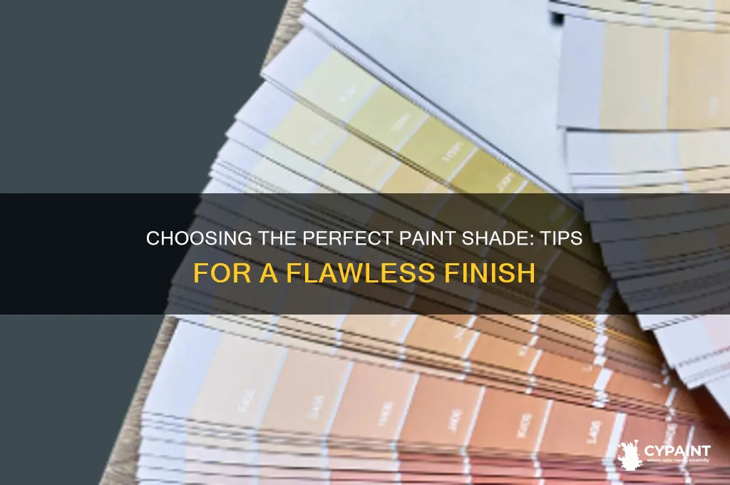 Choosing The Perfect Paint Shade: Tips For A Flawless Finish | CyPaint