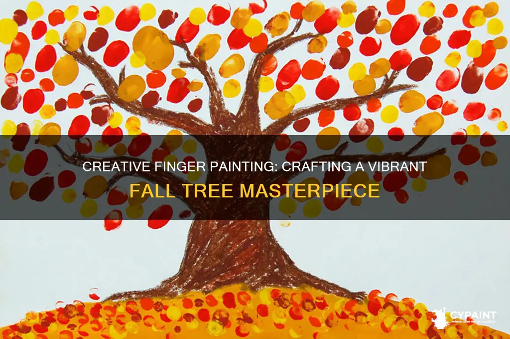 Creative Finger Painting: Crafting A Vibrant Fall Tree Masterpiece ...