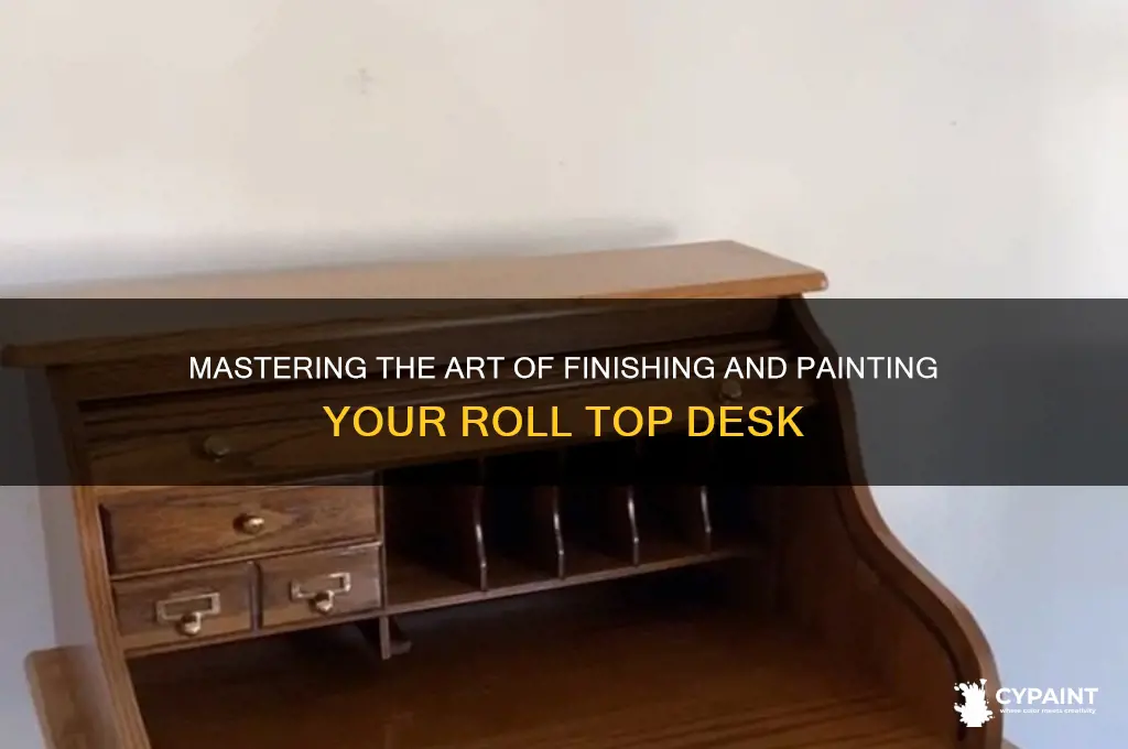 Mastering The Art Of Finishing And Painting Your Roll Top Desk | CyPaint