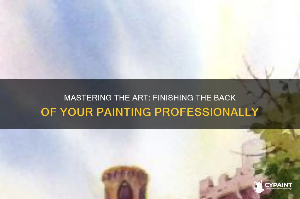 Mastering The Art: Finishing The Back Of Your Painting Professionally ...