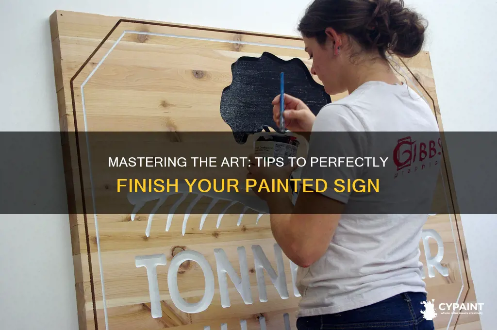 Mastering The Art: Tips To Perfectly Finish Your Painted Sign | CyPaint
