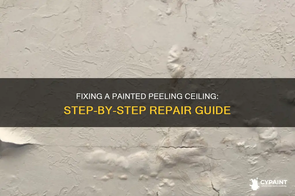 Fixing A Painted Peeling Ceiling: Step-By-Step Repair Guide | CyPaint