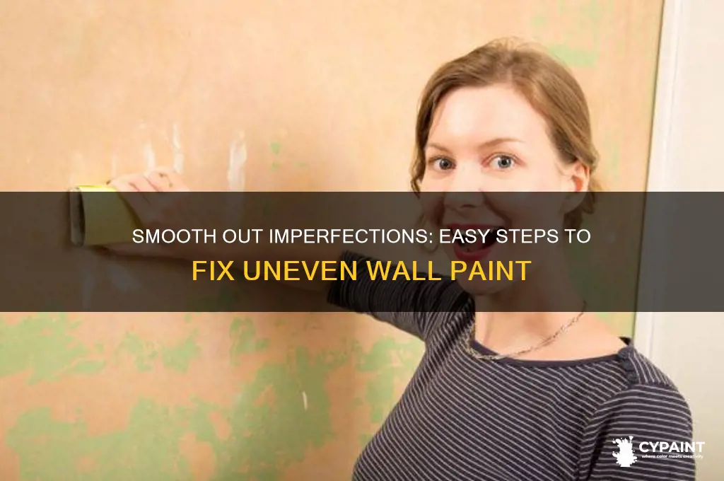 Smooth Out Imperfections: Easy Steps To Fix Uneven Wall Paint | CyPaint
