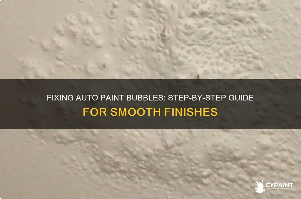 Fixing Auto Paint Bubbles: Step-By-Step Guide For Smooth Finishes | CyPaint