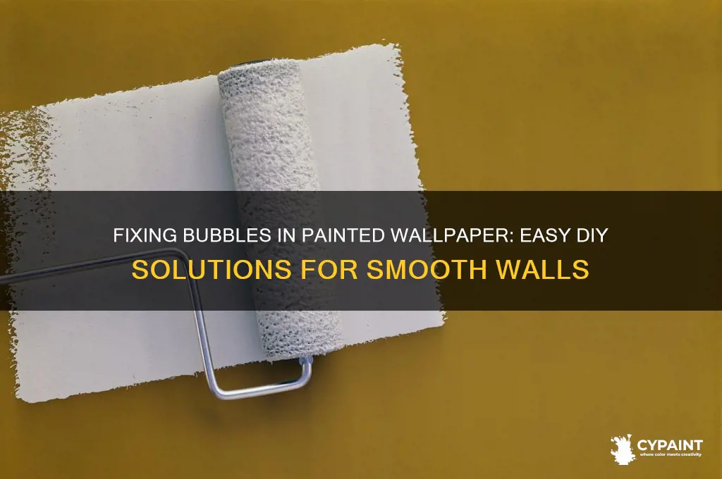 Fixing Bubbles In Painted Wallpaper: Easy Diy Solutions For Smooth ...