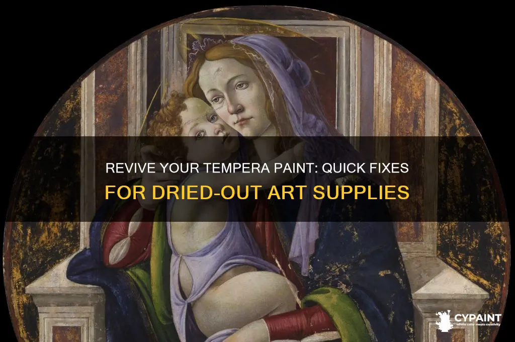 Revive Your Tempera Paint: Quick Fixes For Dried-Out Art Supplies | CyPaint