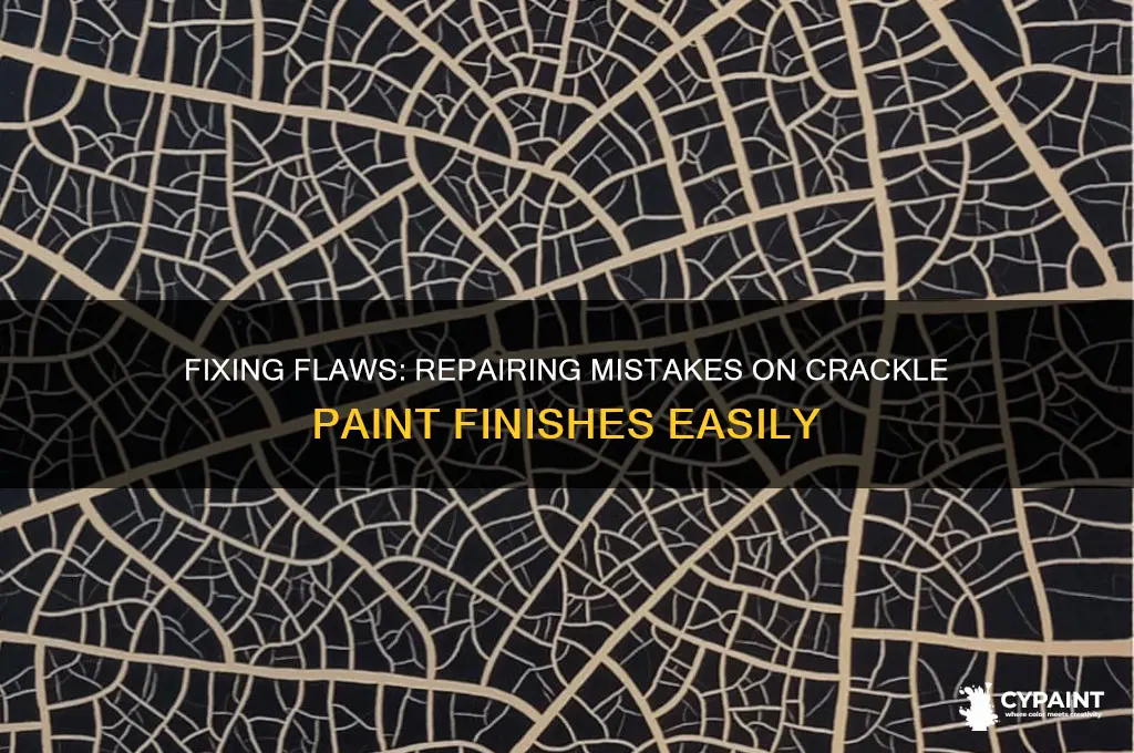Fixing Flaws: Repairing Mistakes On Crackle Paint Finishes Easily | CyPaint
