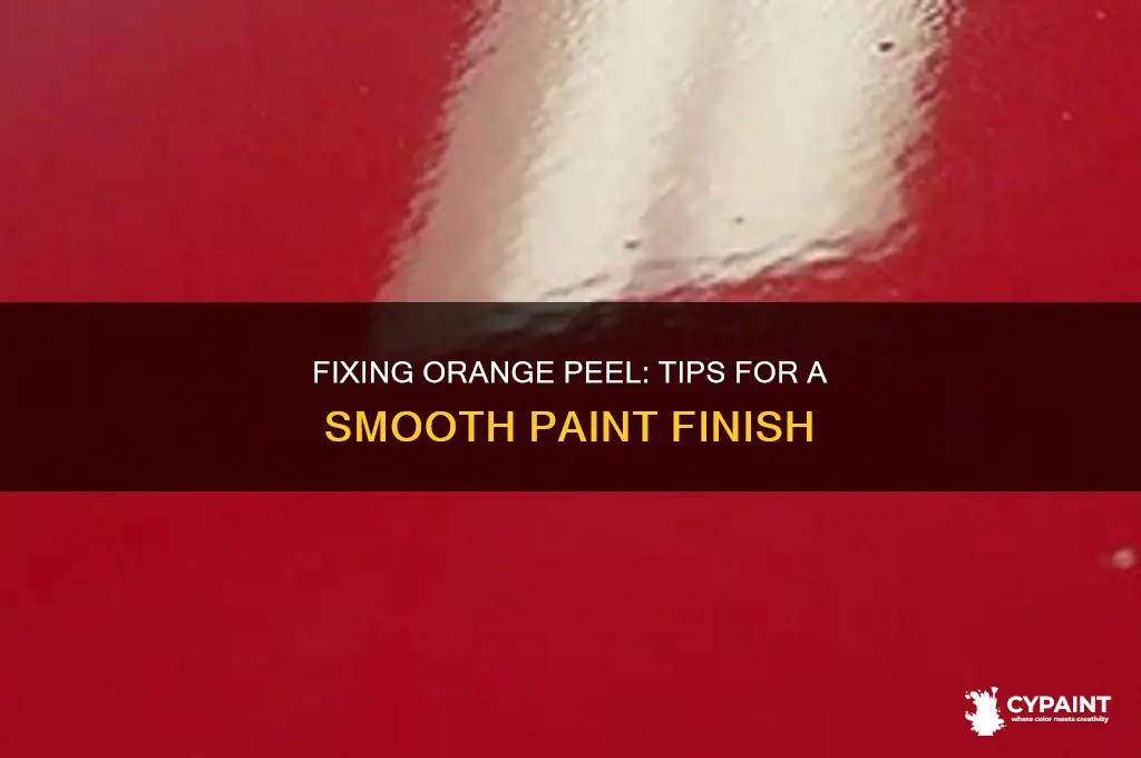Fixing Orange Peel: Tips For A Smooth Paint Finish | CyPaint