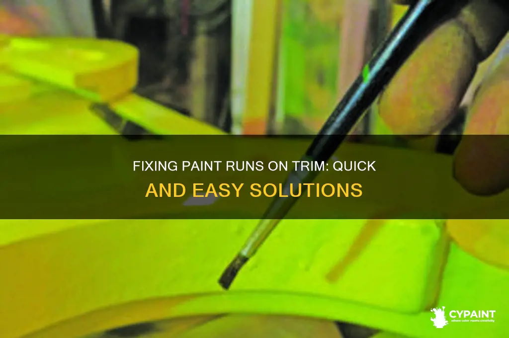 Fixing Paint Runs On Trim: Quick And Easy Solutions | CyPaint