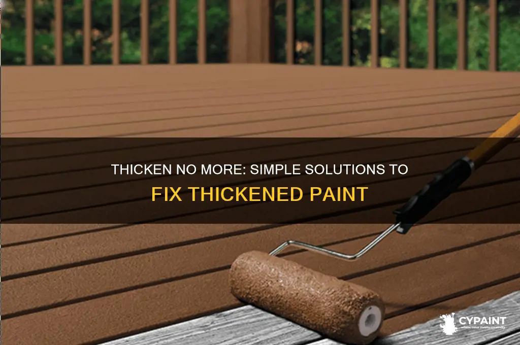 Thicken No More: Simple Solutions To Fix Thickened Paint | CyPaint
