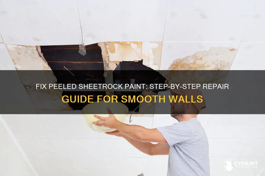 Fix Peeled Sheetrock Paint: Step-By-Step Repair Guide For Smooth Walls ...