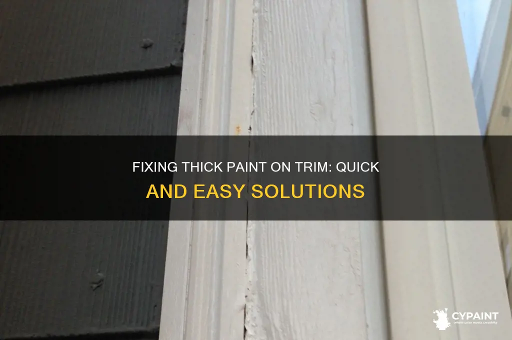Fixing Thick Paint On Trim: Quick And Easy Solutions | CyPaint
