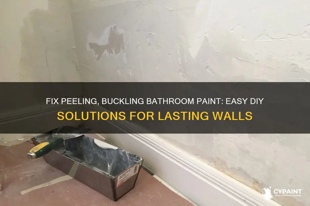 Fix Peeling, Buckling Bathroom Paint: Easy Diy Solutions For Lasting ...