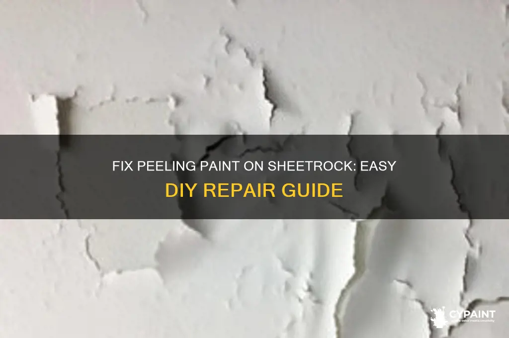 Fix Peeling Paint On Sheetrock: Easy Diy Repair Guide | CyPaint