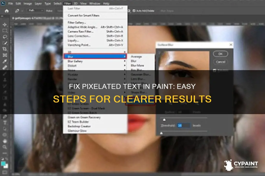 Fix Pixelated Text In Paint: Easy Steps For Clearer Results | CyPaint