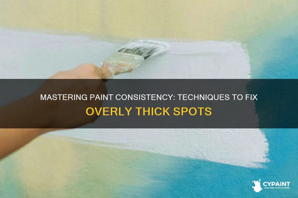 Mastering Paint Consistency: Techniques To Fix Overly Thick Spots | CyPaint