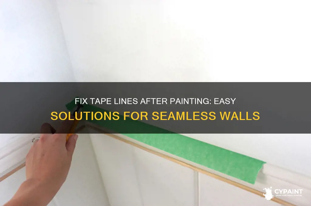 Fix Tape Lines After Painting: Easy Solutions For Seamless Walls | CyPaint